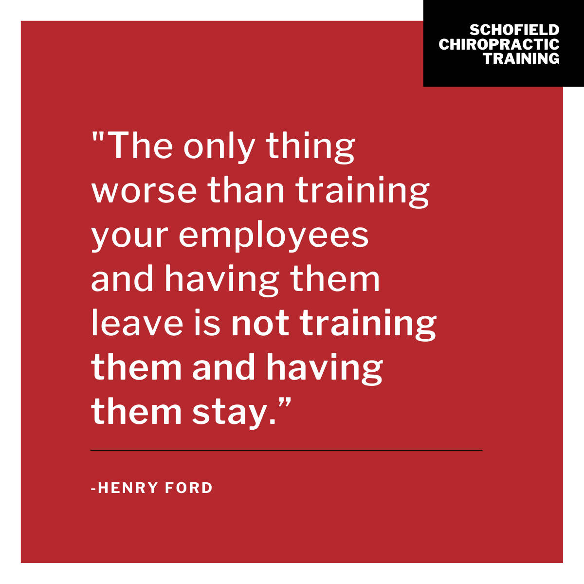 14. Training your staff: mistake #1 – Schofield Chiropractic Training